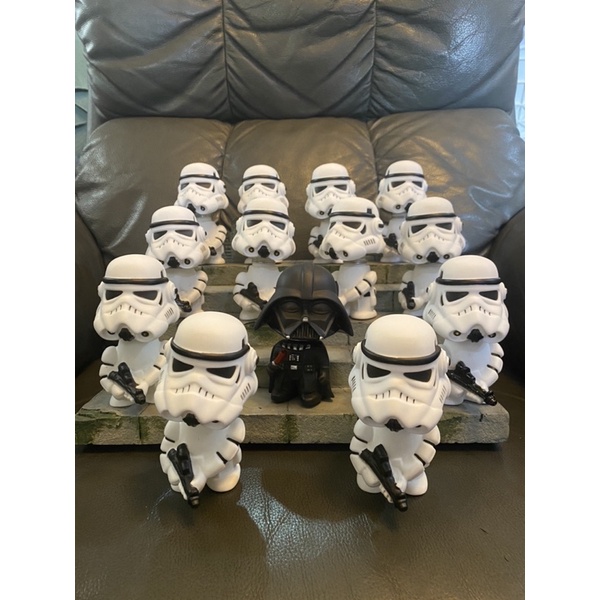 5 inches Star Wars Bobblehead Stormtrooper and Darth Vader Action ...