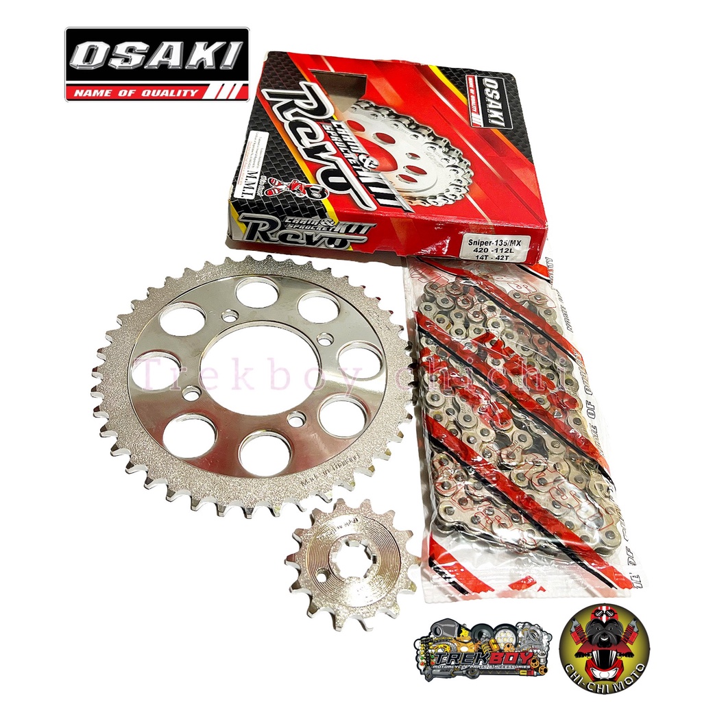 Osaki Revo CHROME for Yamaha SNIPER 135 / Sniper MX Chain and Sprocket ...