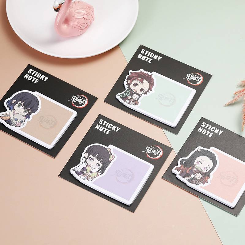 Cute Cartoon Demon Slayer Kimetsu No Yaiba Office School Memo Pad Cute ...