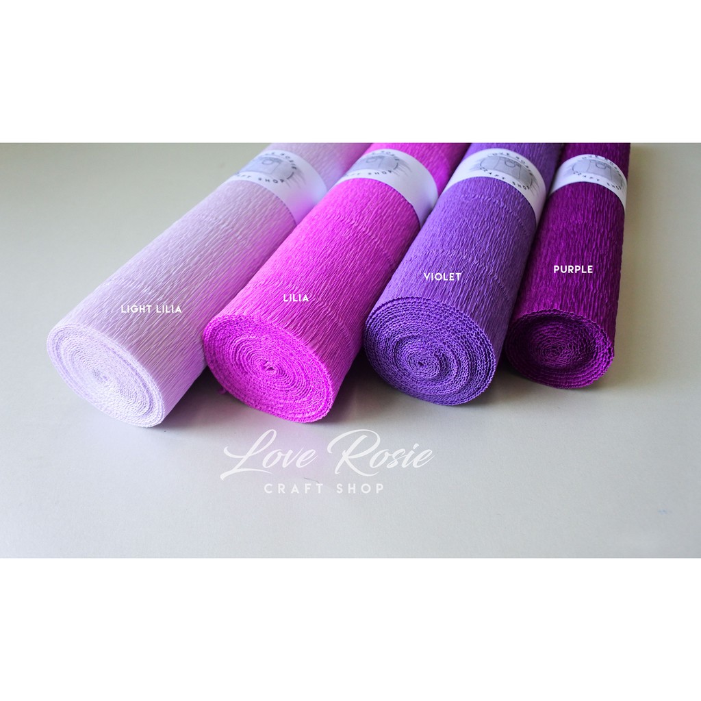 Cartotecnica Rossi Italian Crepe Paper 180g Violet Palette for Paper ...