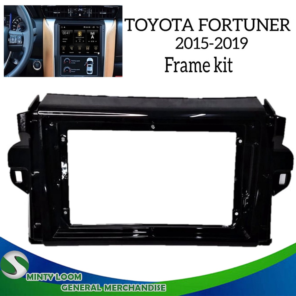 9" Car Stereo Fascia Dash frame Panel kit for TOYOTA Fortuner 2015-2019 ...