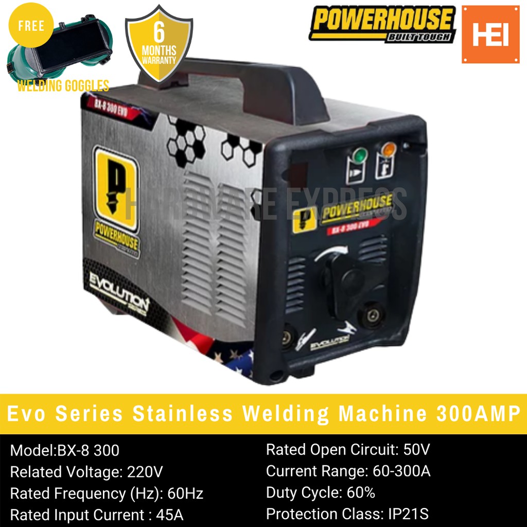 POWERHOUSE BX-8 300 Evo Series Stainless Welding Machine 300amp - FREE ...