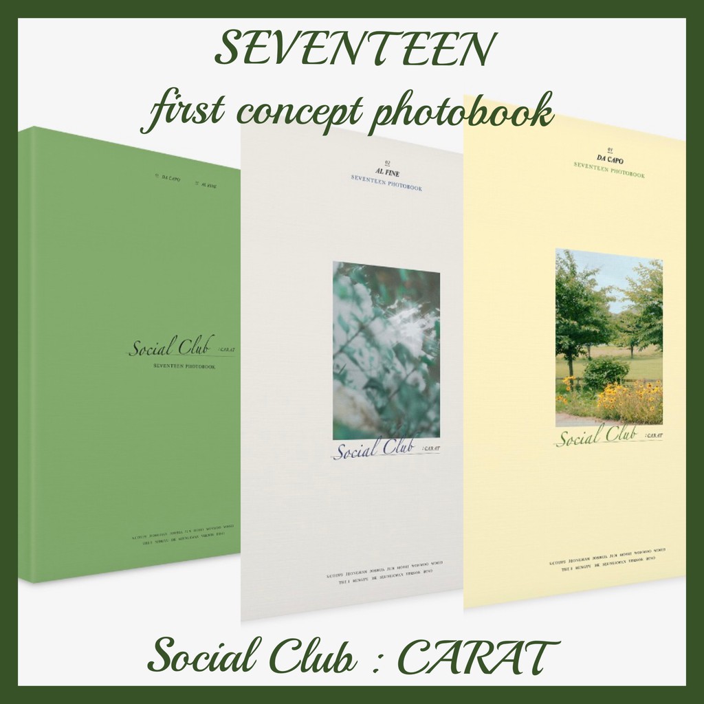 SEVENTEEN PHOTOBOOK SOCIAL CLUB CARAT (Read description) | Shopee ...