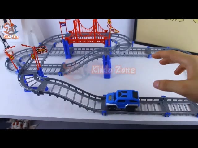 DIY 3D Electric Rail Toy Car Color Track Racing Educational Assemble ...