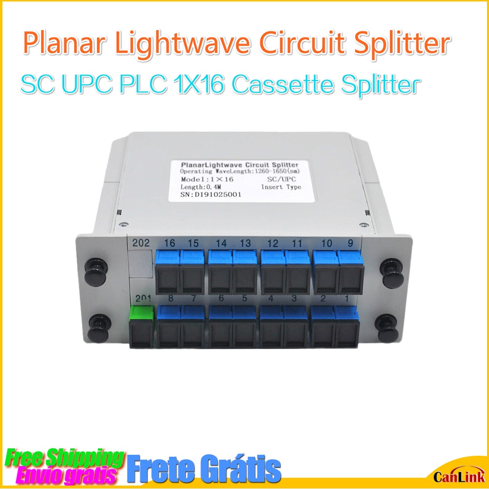 SC-UPC 1*16 Fiber Optical FTTH PLC Splitter Box with 1X16 Planar ...