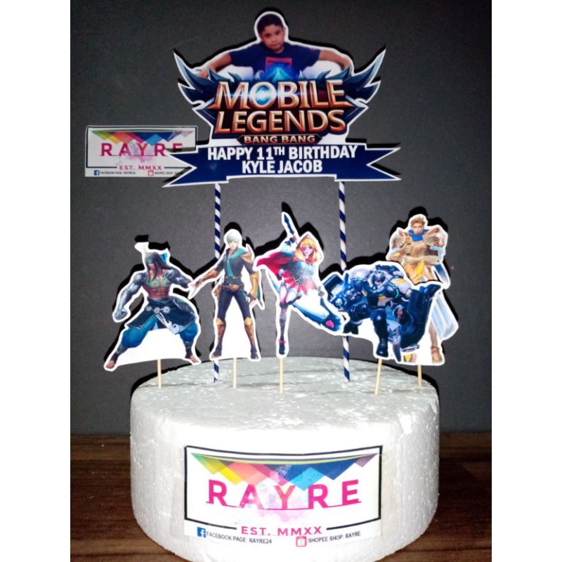 PERSONALIZED CAKE TOPPER (Mobile Legends) | Shopee Philippines