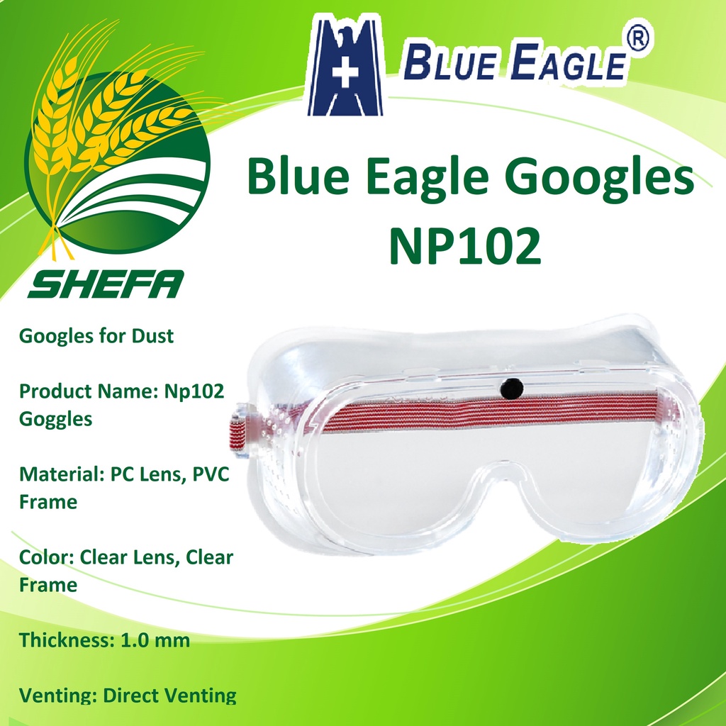 BLUE EAGLE Googles NP102 | Shopee Philippines