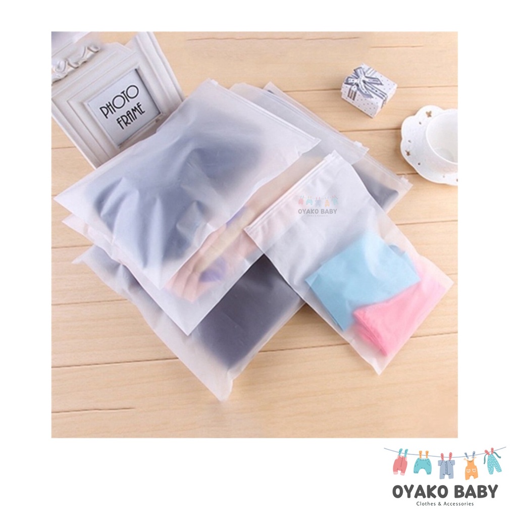 Frosted Matte Ziplock Bag Packaging Storage For Clothing Reusable