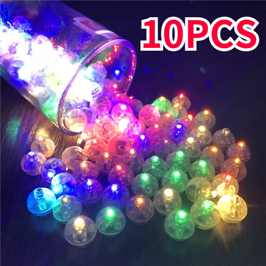 10pcs Switch balloon LED flash luminous Lamps Tumbler light Bar lantern ...