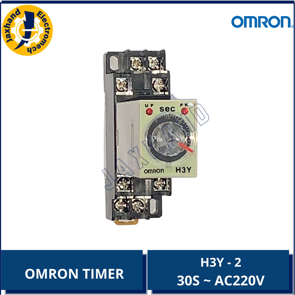 Omron Timer H3Y-2, 0-10S, AC220V, 5A with Socket | Shopee Philippines