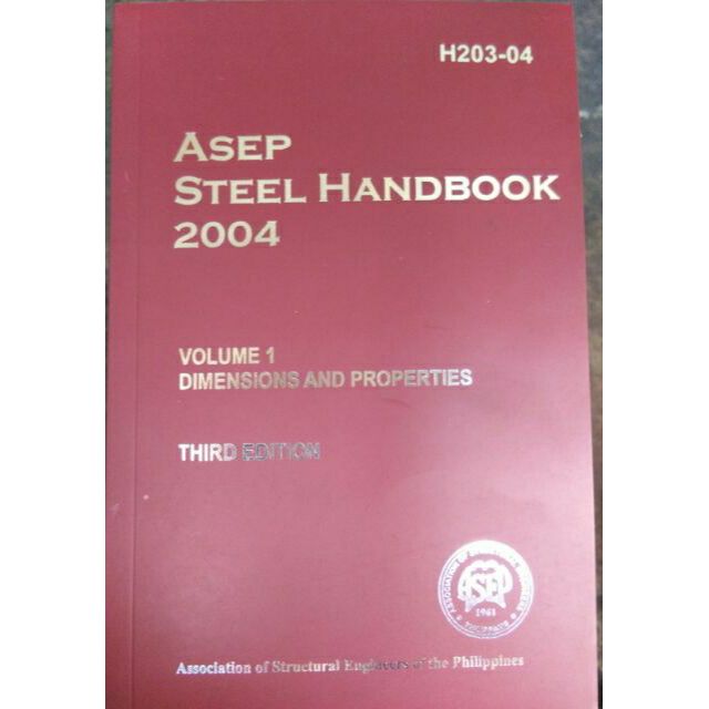 Asep Steel Handbook 2004 | Shopee Philippines