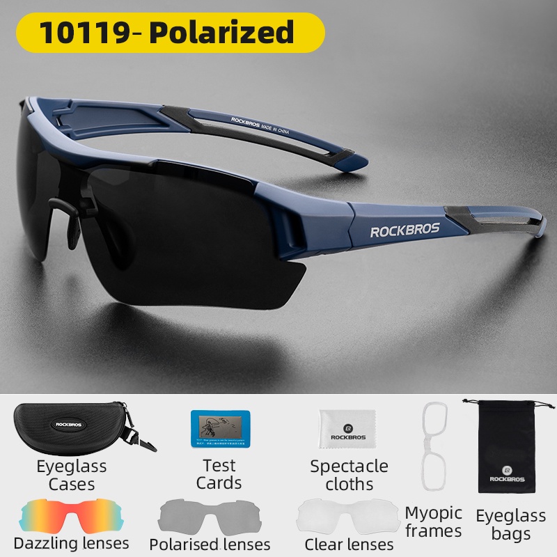 ROCKBROS Cycling Sunglasses Men Women Bicycle Polarized Photochromic ...
