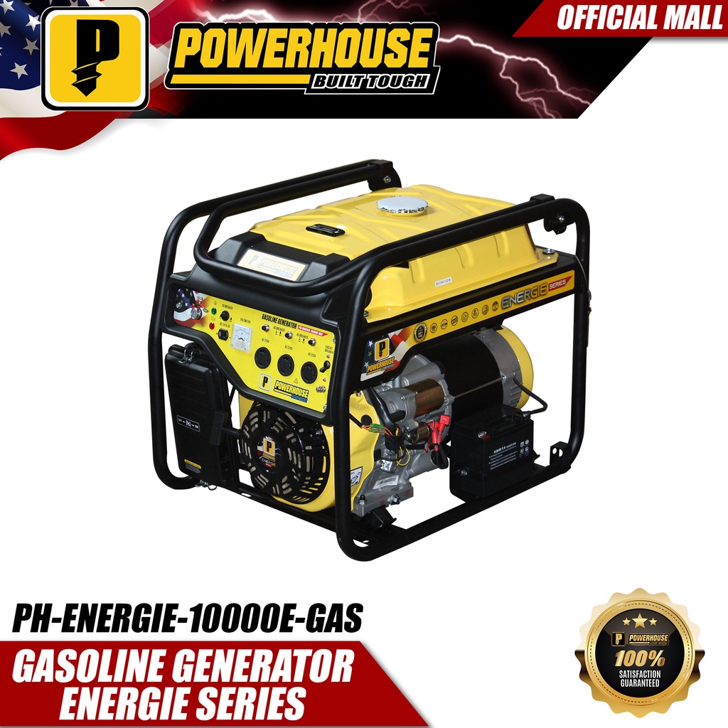 POWERHOUSE ENERGIE SERIES Gasoline Generator Max Power 7.5 KW KVA PH ...