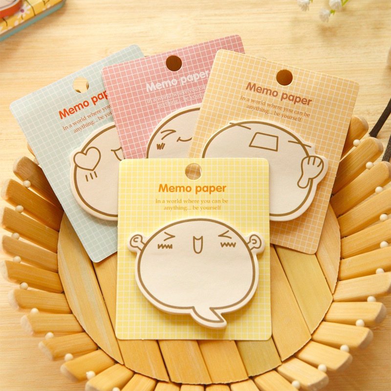 20 Sheets/set Creative Cartoon Expression Inspirational Cute Note Pad ...