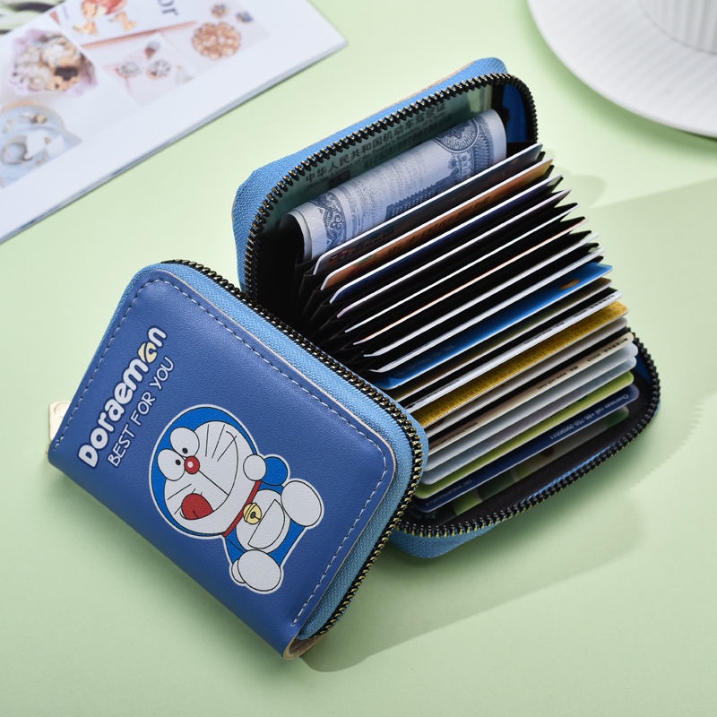 New Doraemon card holder cute cartoon jingle cat coin purse men s and ...