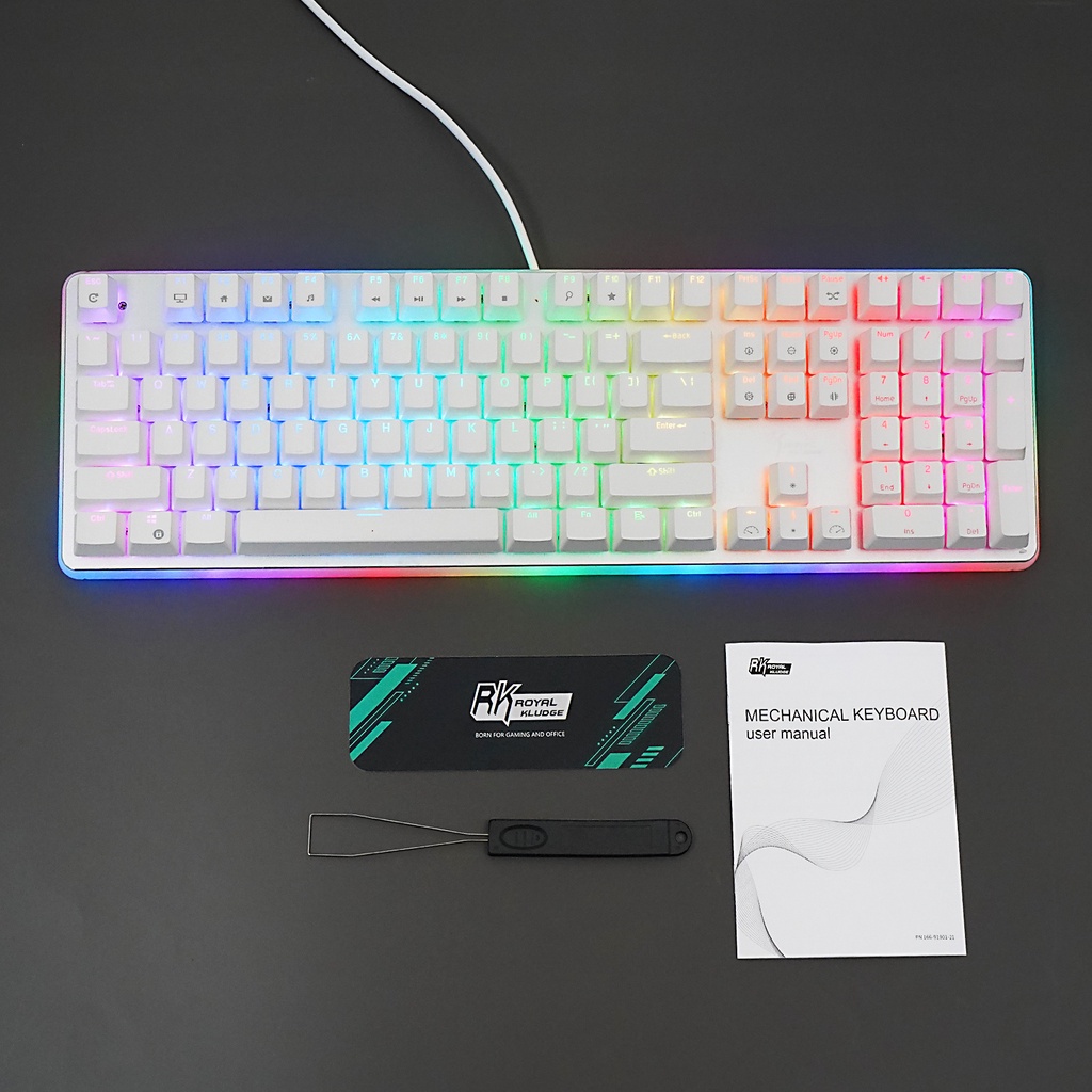 ROYAL KLUDGE RK918 Wired Mechanical Keyboard, RGB Backlit Gaming ...