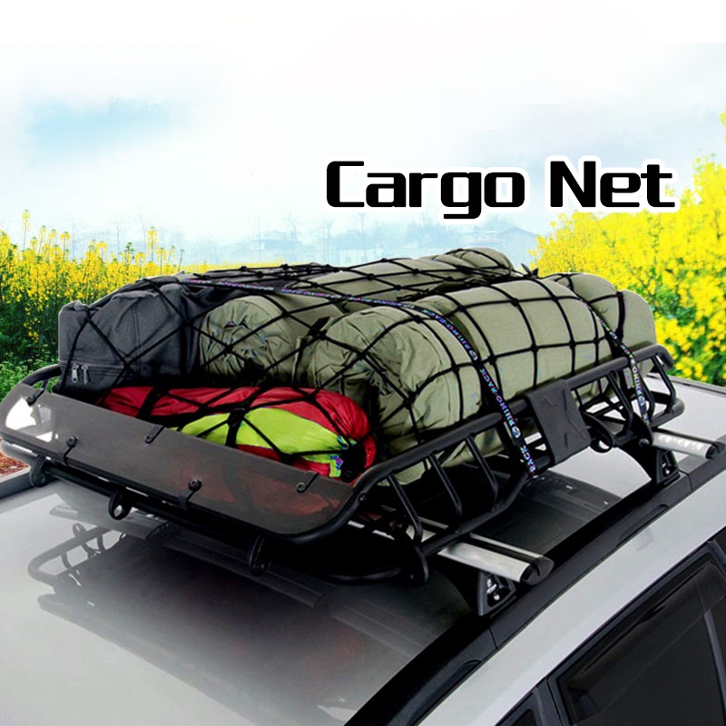 90*120cm Cargo Net Trucks Net Car Roof Elastic Cargo Net Elastic Mesh ...