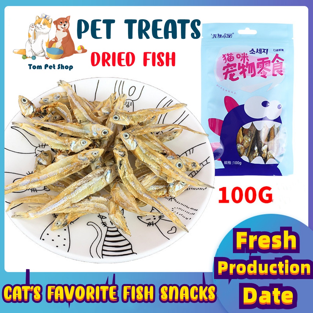 Cat Treats 100g Cat Snacks Small Fish Dried Biscuits Pet Food Cat Food ...