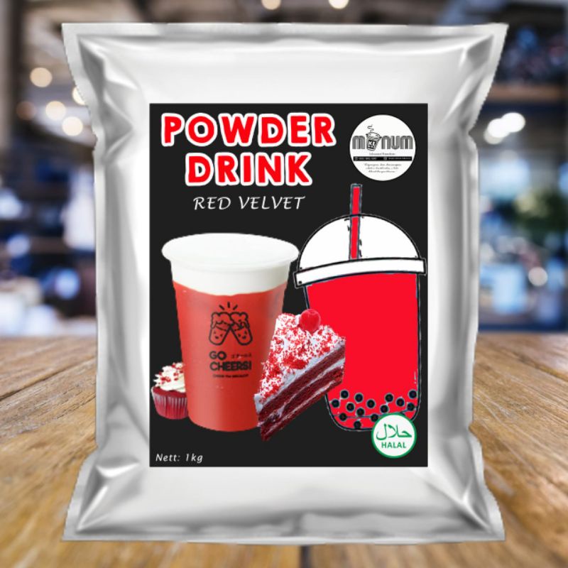 1kg Red Velvet Drink Powder / Red Velvet Bubble Drink Powder | Shopee ...