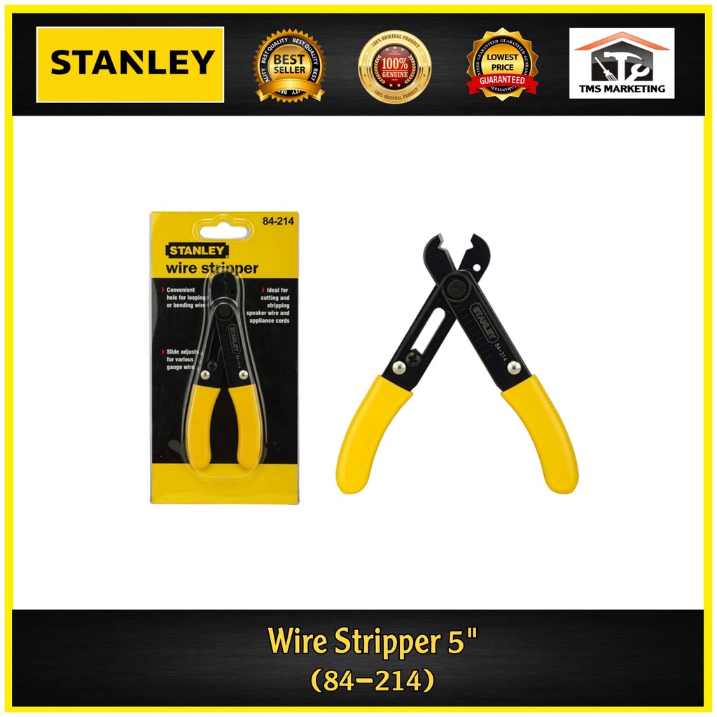 Stanley 5 inch wire stripper cutter 84-214 | Shopee Philippines