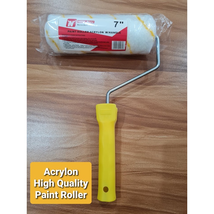 Nova Bull Paint Roller 7" with Handle / Acrylon Roller Cotton Paint ...