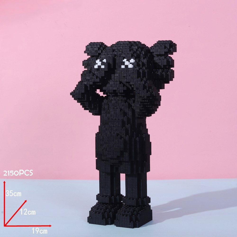 KAWS x Bearbricks Pinocchio The Smurfs Building Blocks Toys Nano Bricks ...