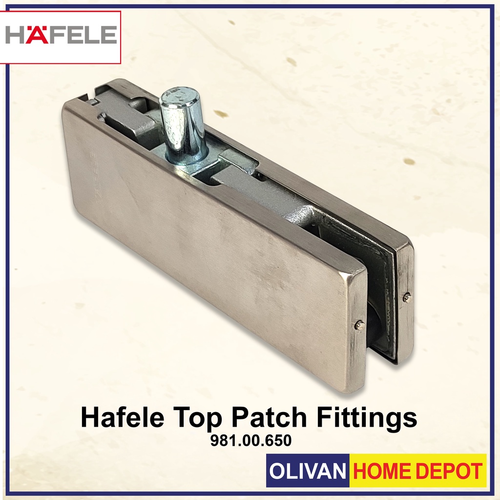 HAFELE Fanlight Pivot Top Patch Fittings for Glass Door Stainless Steel ...