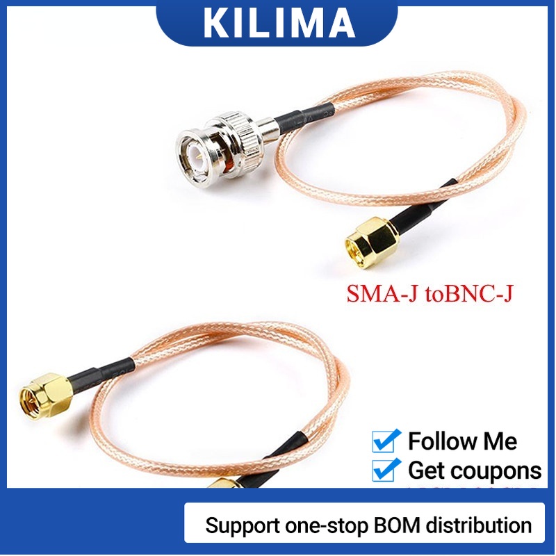 SMA BNC RG316 Wire SMA-J Male To BNC-J Male Connector RP SMA 2 Dual Male Connector RF Coax Cable ...