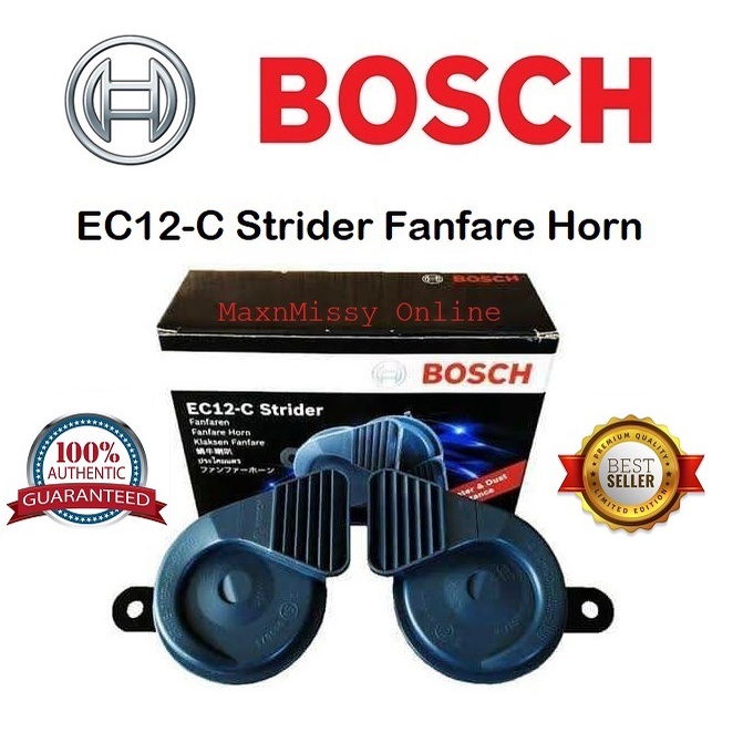 Original BOSCH EC12-C Strider 12V Fanfare Horn Water and Dust Resistant 100% Authentic | Shopee ...
