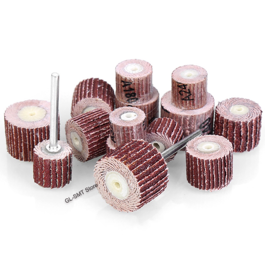 3mm Shank Louver Grinding Head 80#-600# Sanding Sandpaper Flap Wheel ...