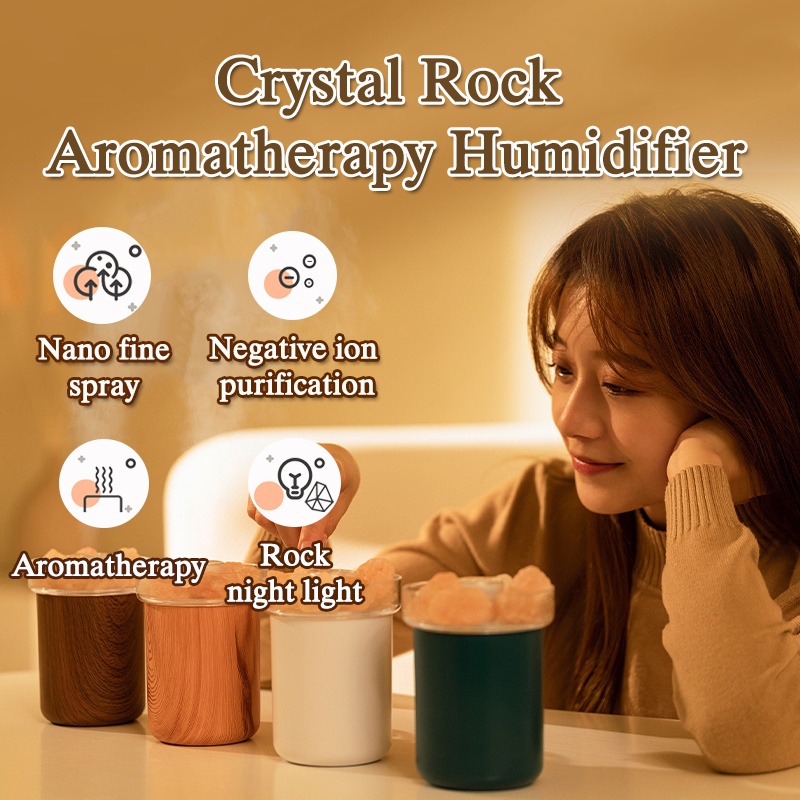 Portable Crystal Aromatherapy Humidifier Wireless Aroma Essential Oil ...