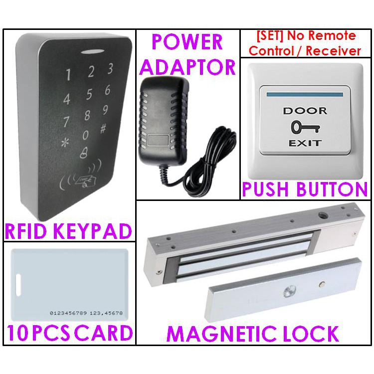 RFID Door Access Control System (1X RFID Keypad, 1X EM600 Lock, 10X ...