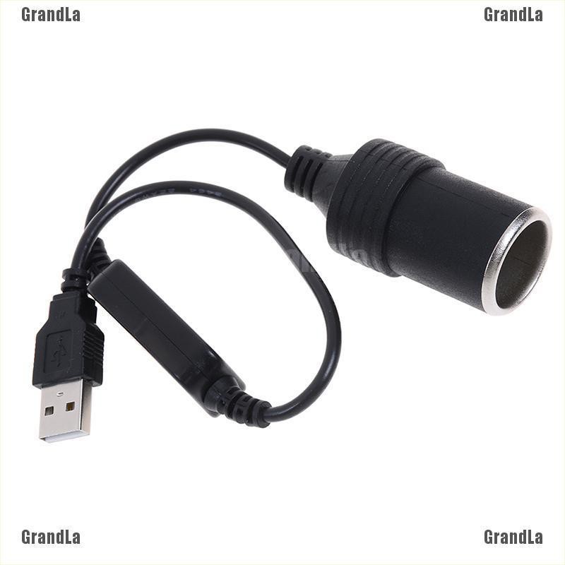 【GrandLa】5V 2A usb port to 12v 8w car cigarette lighter socket adapter converter for car ...