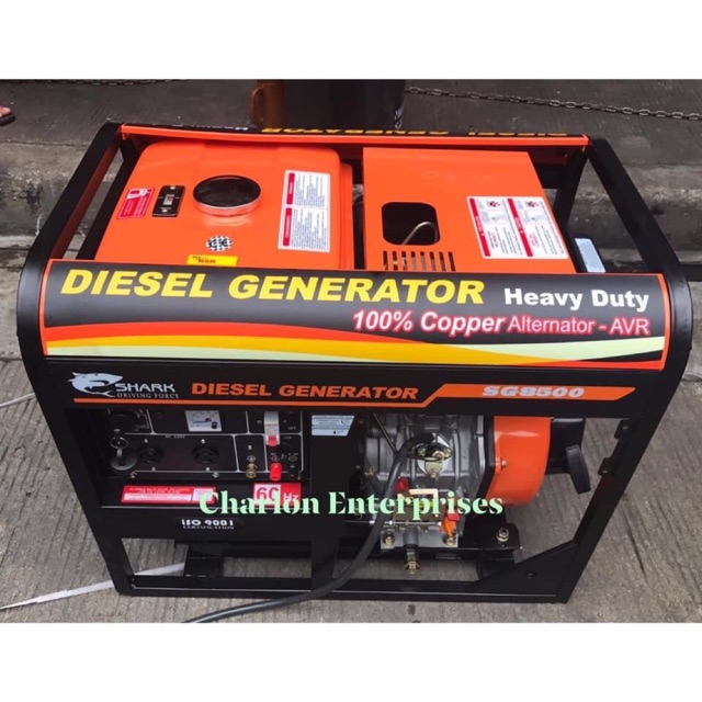 SG8500 SHARK DIESEL GENERATOR SET 4 STROKE OPEN TYPE | Shopee Philippines