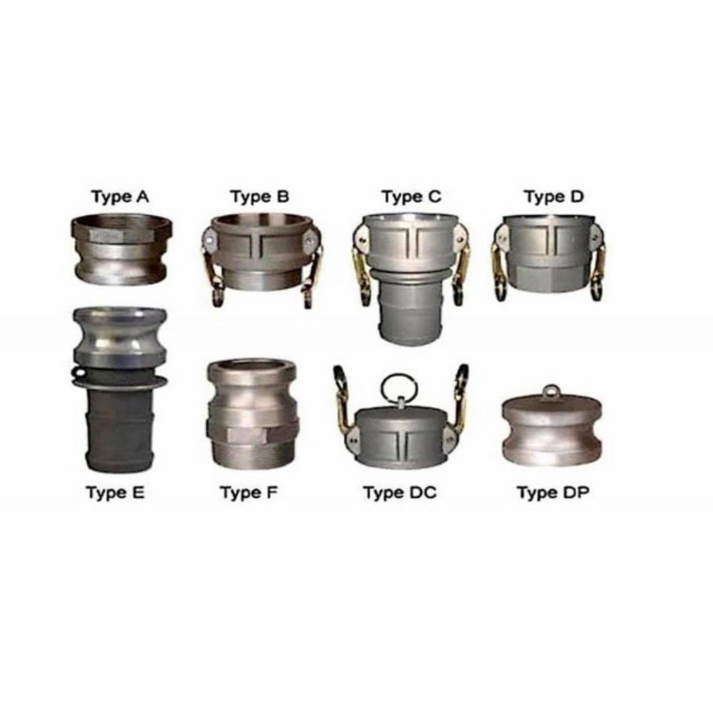 Aluminum Camlock all types A B C D E F DC DP 3/4" to 4" | Shopee Philippines