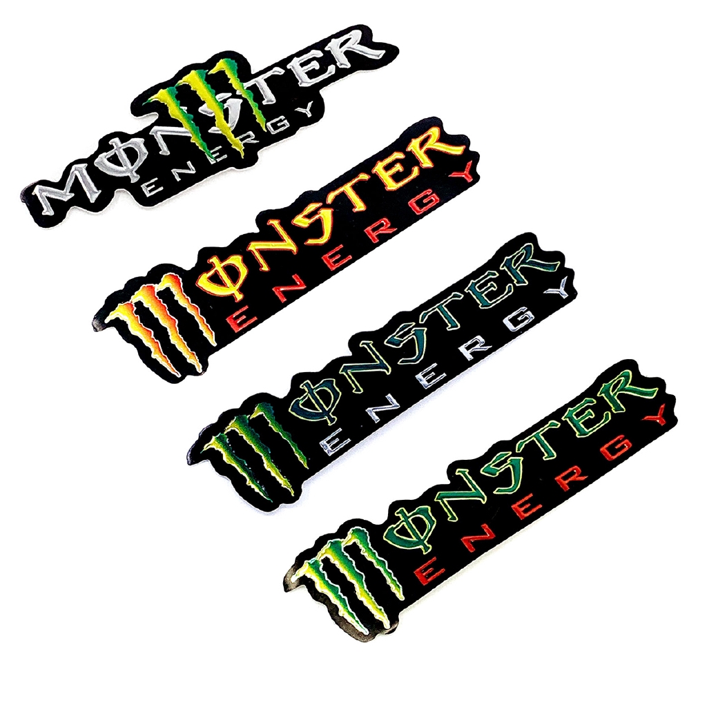 Monster Motorcycle Sticker Car Decal Colorful Waterproof LOGO Sticker ...