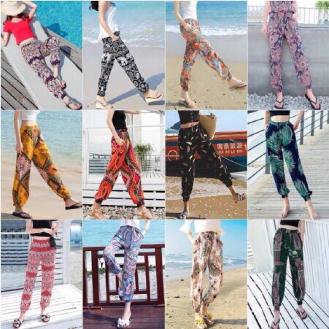 9005 Newest Fashion Swagger Pants Random Colorful Design for Women ...