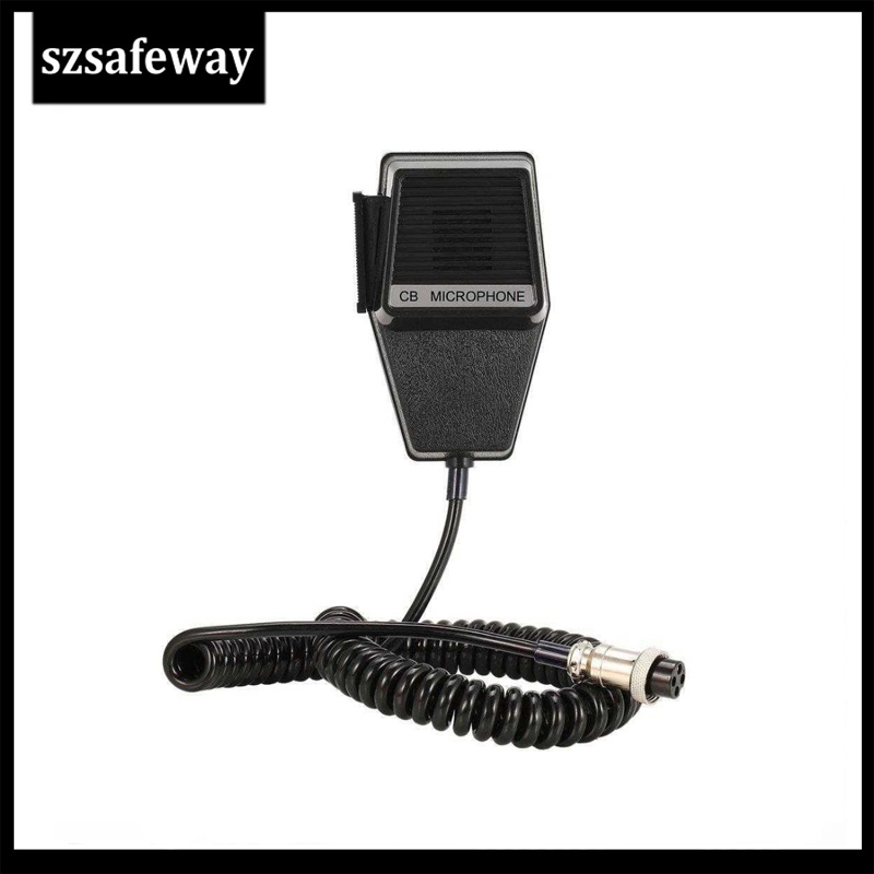 CM4 CB Radio Speaker Mic Microphone 4 Pin for Cobra/Uniden Car Walkie ...