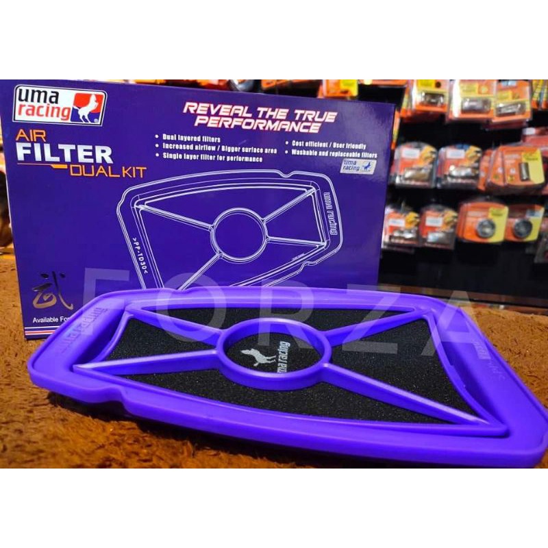 MT15 / R15 V3 WASHABLE AIR FILTER UMA RACING HIFLOW HIGH FLOW mt15 xsr ...