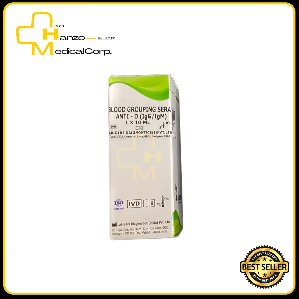 BLOOD TYPING SERA ANTI A&B SET/ ANTI D (ACCUCARE) | Shopee Philippines