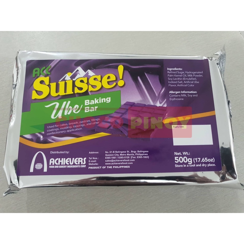 ACC Suisse Baking Bar Ube Baking Bar 500g | Shopee Philippines