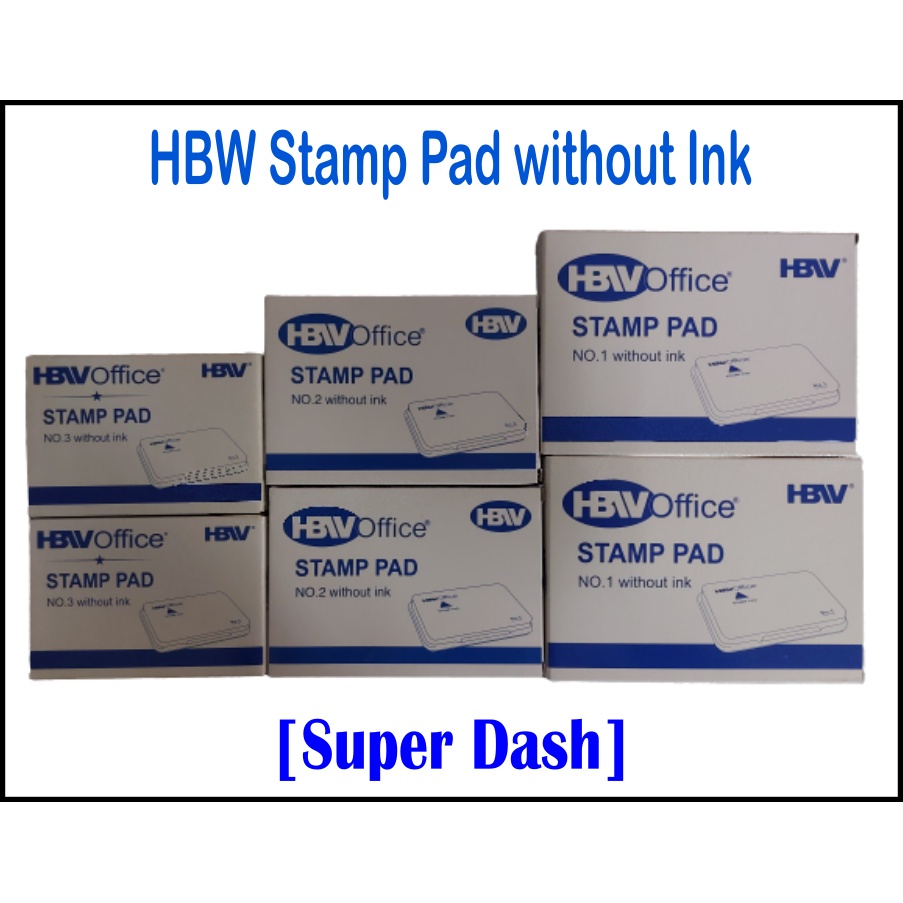 HBW Stamp Pad Dry without Ink [#1, #2, #3] [Super Dash] | Shopee ...