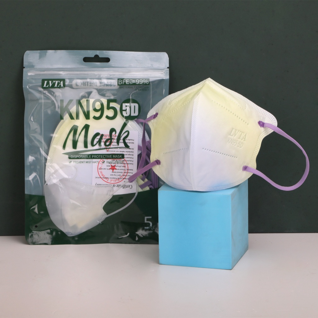 Mask KN95 Face Mask kf94 Platinum Series Mouth LVTA 5D 5-Layers Masks ...