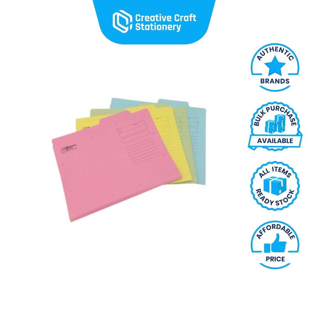 PL6025 Index Folder File with tabs Slit for Fastener Paper Manila Files ...