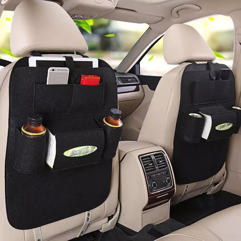 MAS AUTO Car Back Seat Storage Bag Seat Cover Organizer Holder Bottle ...