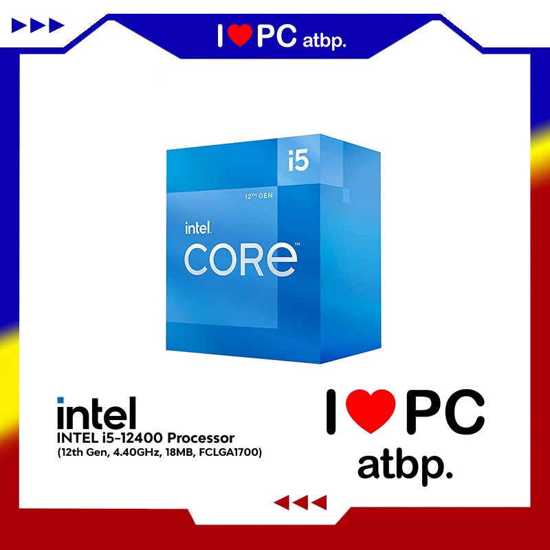 Intel Core i5-12400 Processor (12th Gen, 4.40GHz, 18MB, FCLGA1700 ...