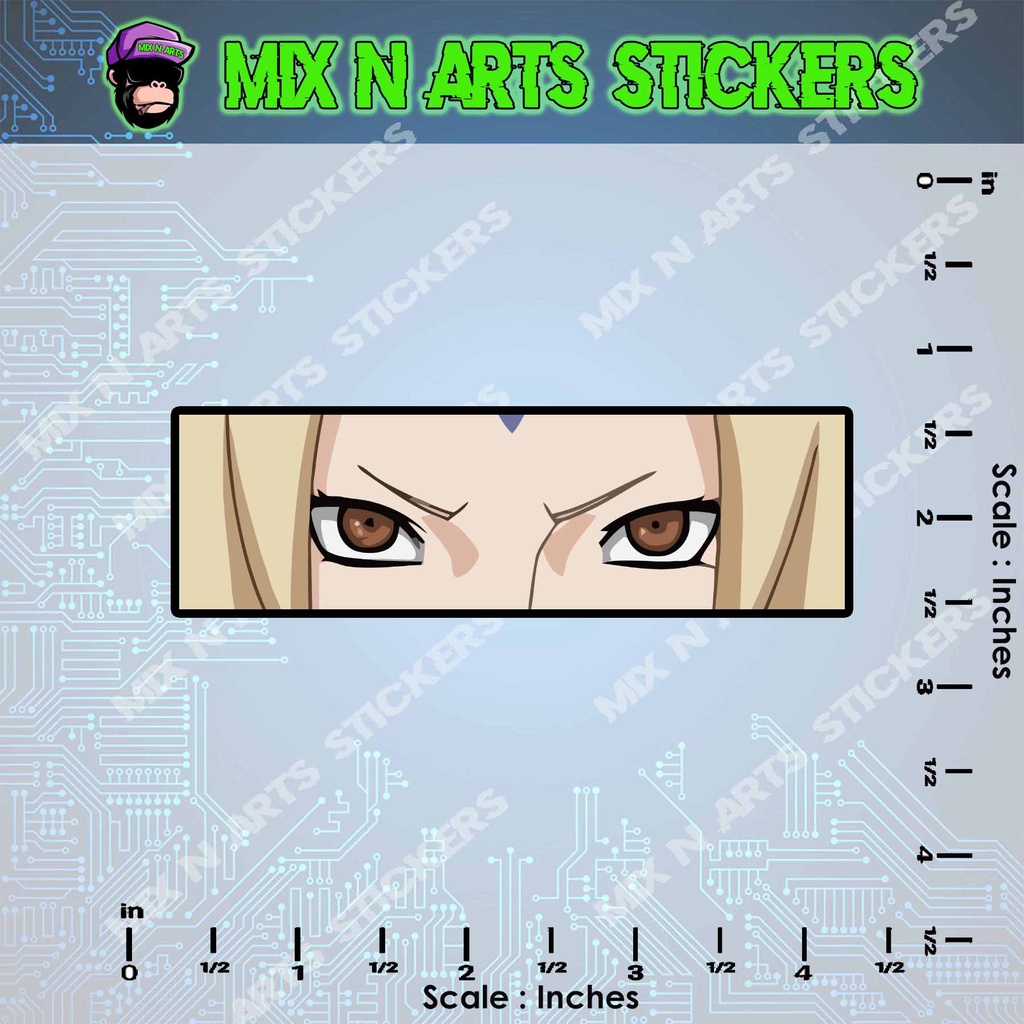 Naruto Eye Slap Waterproof Vinyl Sticker for Motorcycle Tumbler Ect ...