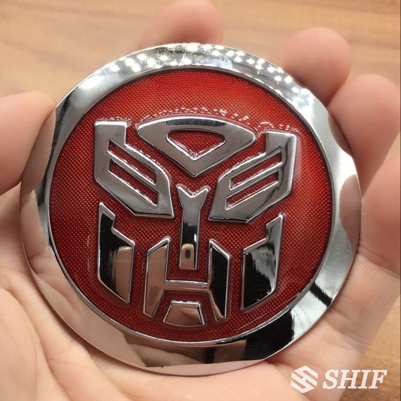 1 x Metal Red Transformer Autobot Car Emblem Badge Sticker | Shopee ...
