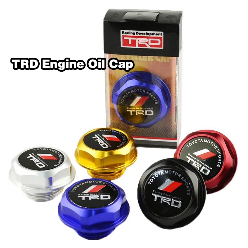 TRD Aluminium Racing Valve Oil Fual Cap Filler Tank Cover Racing Engine ...