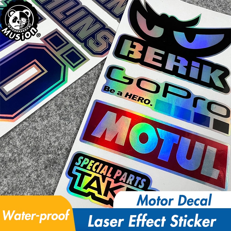 Motorcycle Laser Sticker Set Original Motorcycle Stickers Waterproof ...